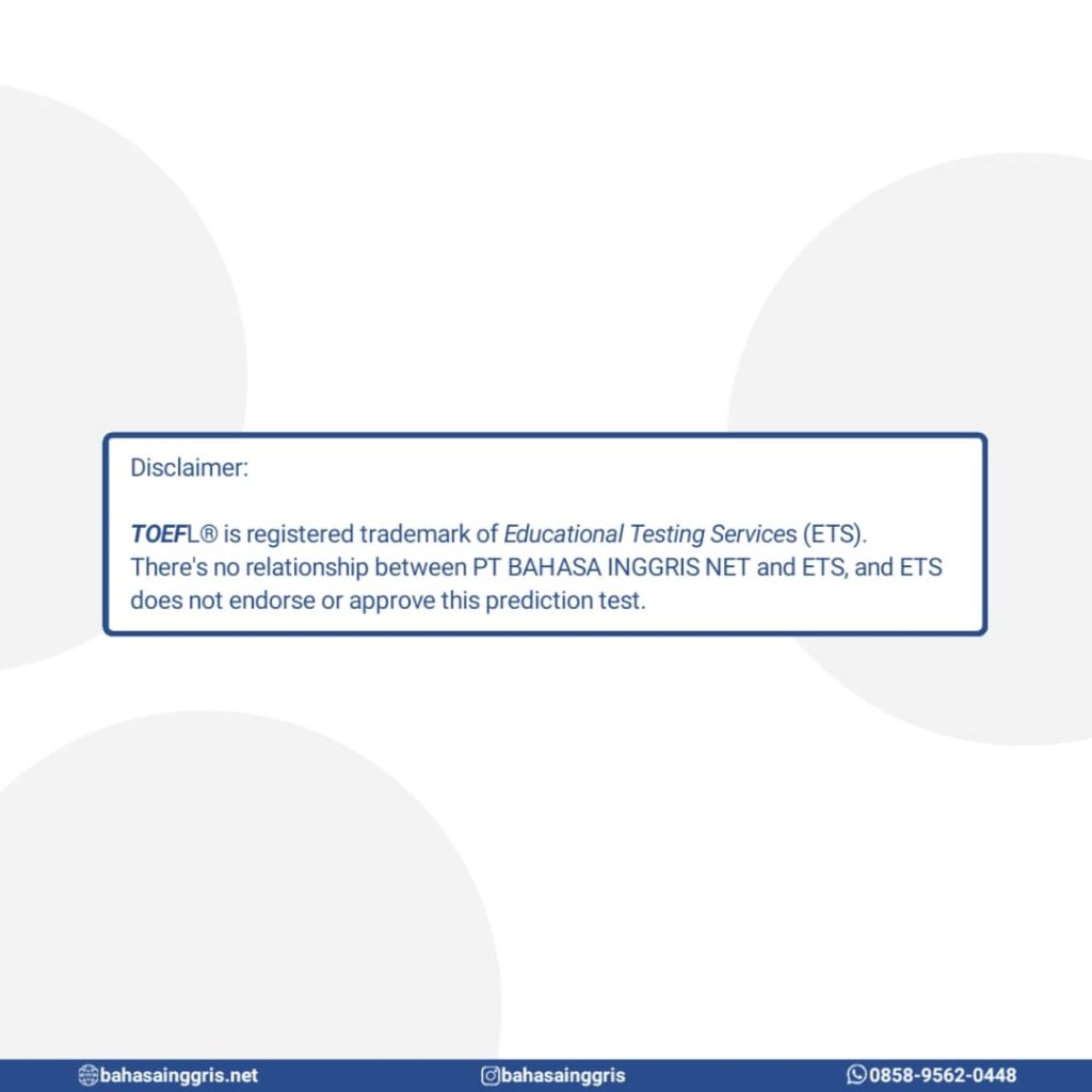 Tes TOEFL-ITP Online Gratis - Bersertifikat